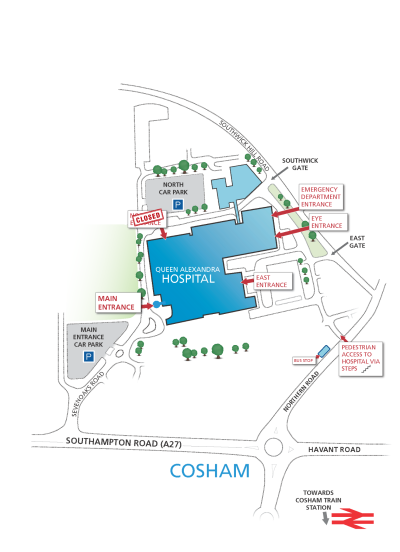 Getting round the Hospital :: Portsmouth Hospitals University NHS Trust